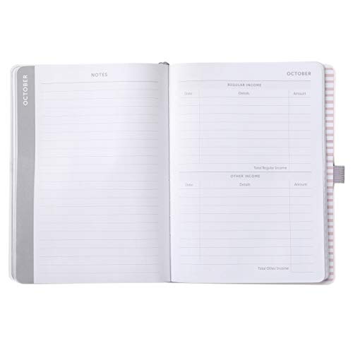 Busy B Budget Book - Monthly Budget Planner with Receipt Storage Pockets