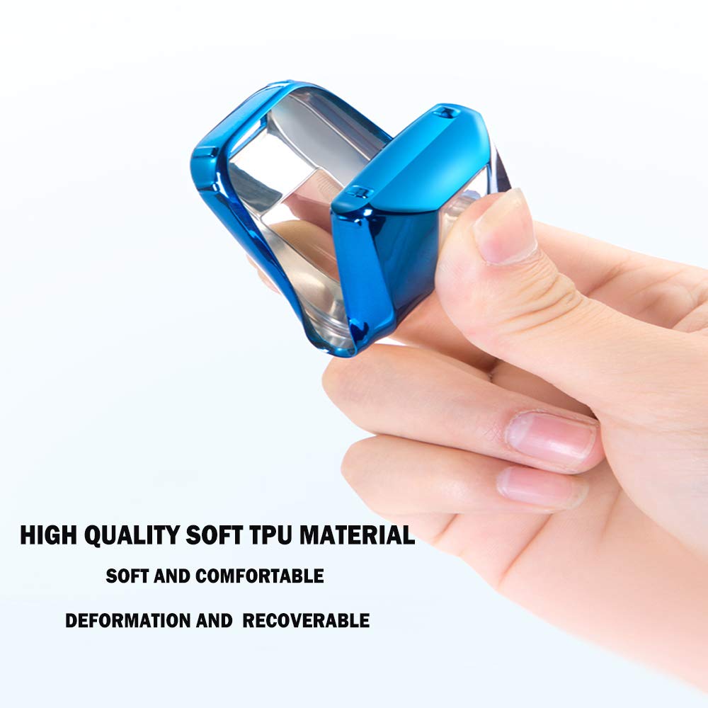 Car Key Fob Cover,Fit for Kia Folding Key Fob Optima Alloy Keychain Silverā¦