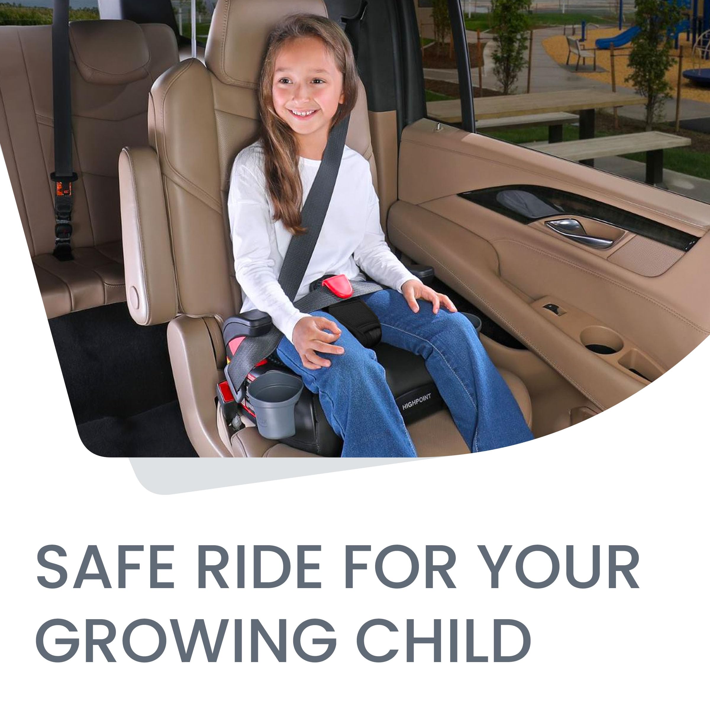 Britax Highpoint 2-Stage Belt-Positioning Booster Car Seat, Cool Flow Gray - Highback and Backless Seat