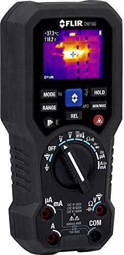FLIR DM166 Digital Multi-Meter With Built-In Thermal Camera for Electrical Inspection, Automation, Electronics and HVAC