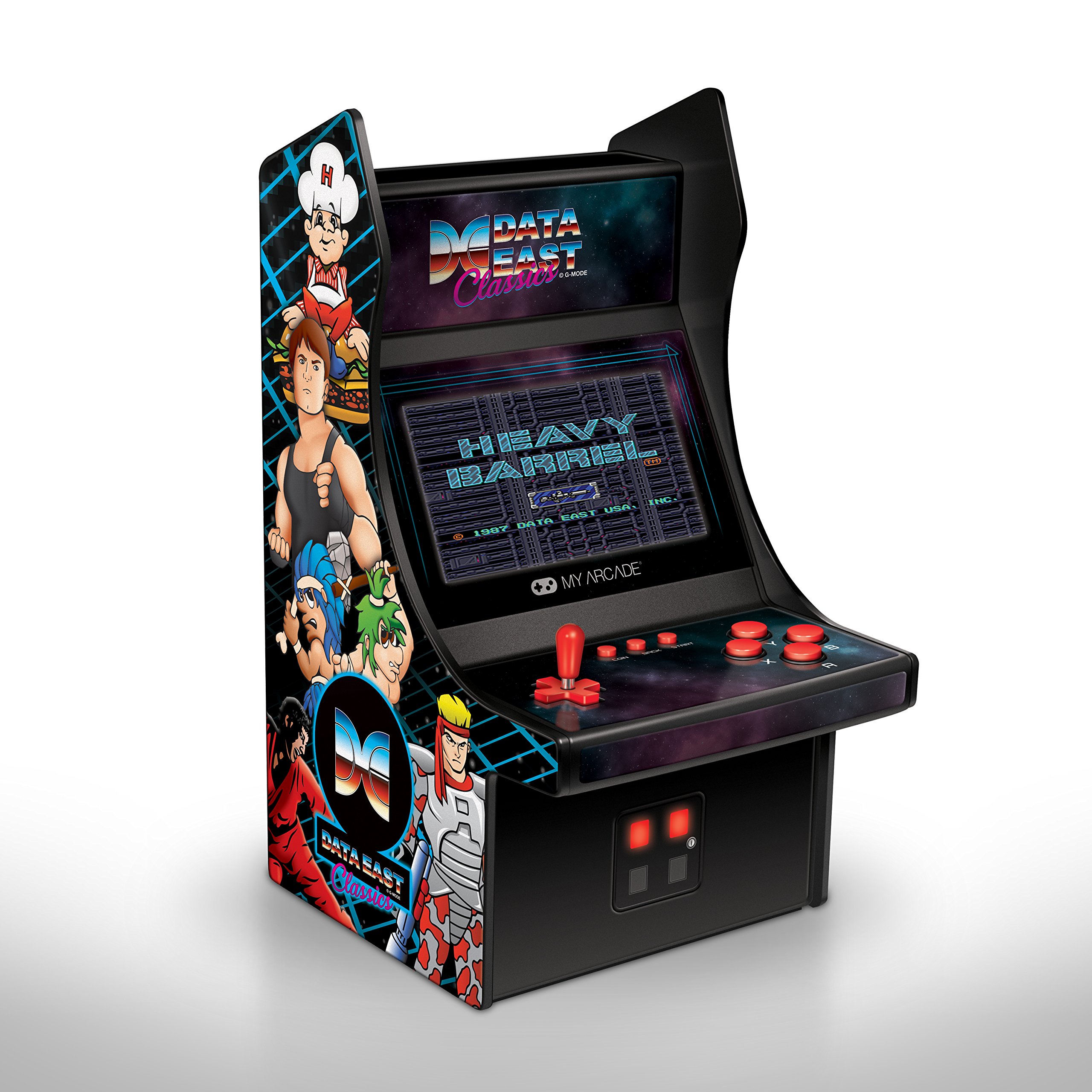 My Arcade Data East Classics Mini Player - 10 Inch Retro Arcade Machine Cabinet - Includes 35 Games