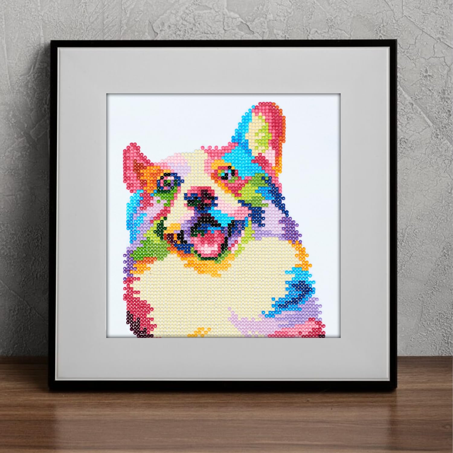 Leisure Arts Corgi Diamond Art KIT 8"