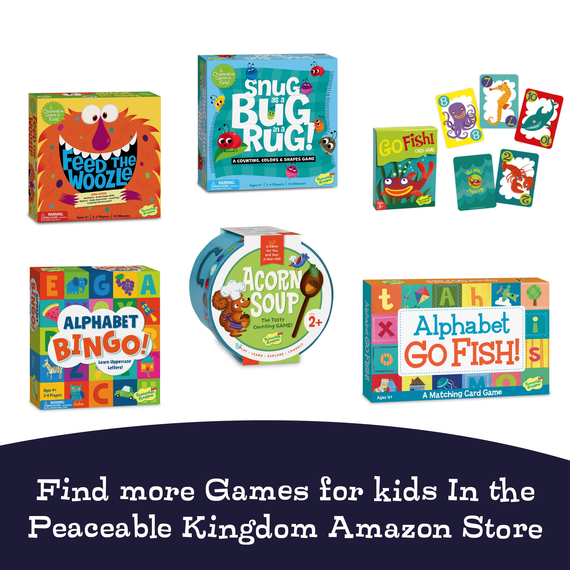 Peaceable Kingdom Stone Soup Cooperative Memory Board Game for Kids
