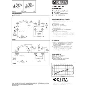 DELTA FAUCET 2121LF, 6.25 x 6.00 x 6.25 inches, Chrome