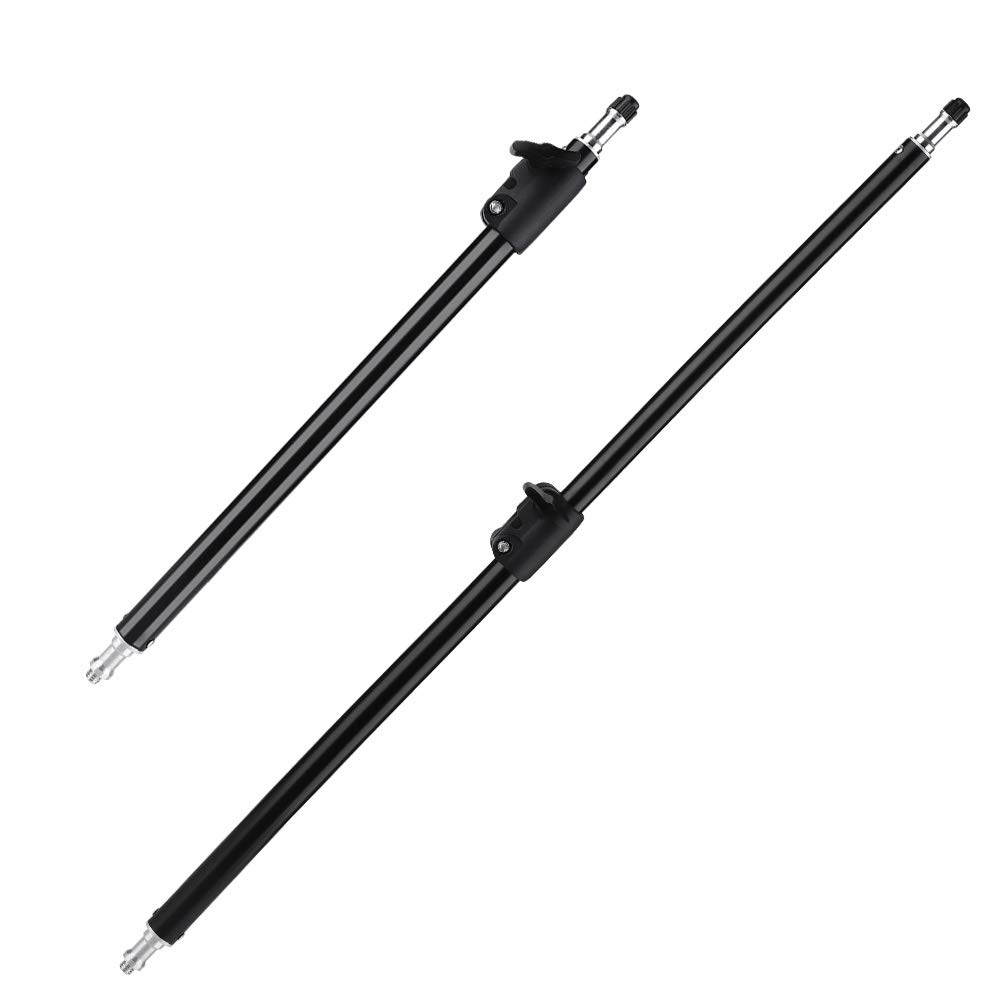 Photography Distance Rod, Back Light Stand Adjustable Pole with Standard Screw (1/4'' 3/8'') 45CM74CM Extension Rod Stick Pole for Light Microphone Arm Stand