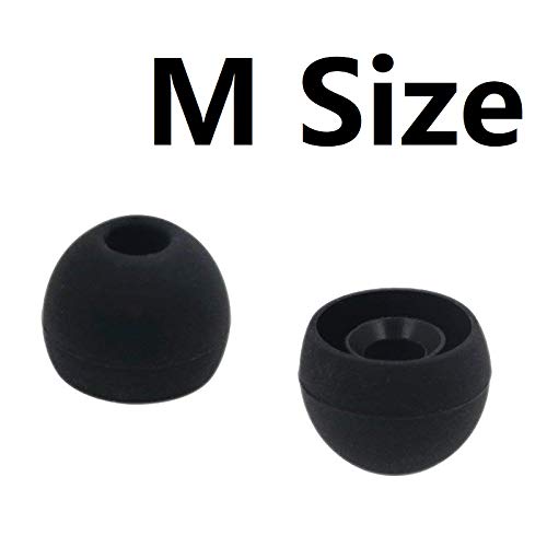 JNSA Silicone Earbuds Ear Tips Covers Gels for Sony MDR Series & Sony XBA Seriese Headphone, SML 3 Size 6 Pairs Sony MDRXB50AP MDR-XB50AP Ear Buds Eartips, 6Pairs Silicone Buds Tips for Sony,Black
