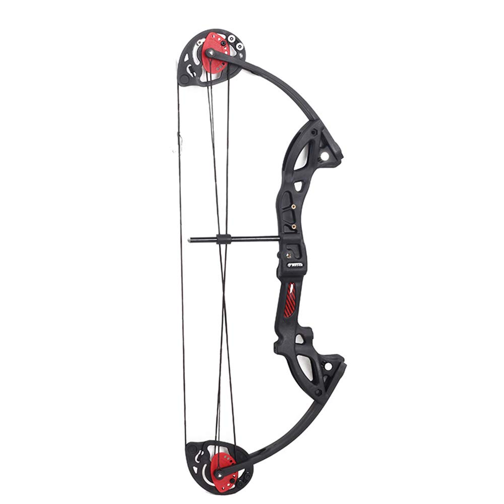 Children's Archery Set Compound Bow, Outdoor Adjustable Longbow Shooting Bow for Children's and Adult Garden Game Gift,Black