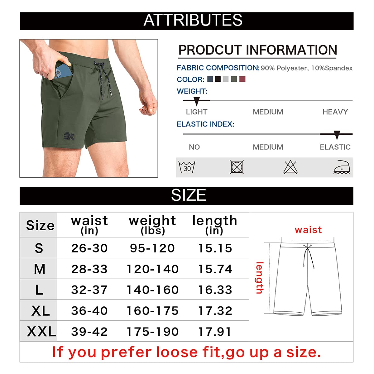 BROKIG Men's Lightweight Gym Shorts,Bodybuilding Quick Dry Running Athletic Workout Shorts for Men with Pockets(Army Green, Medium)