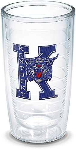 Tervis Made in USA Double Walled University of Kentucky UK Wildcats Insulated Tumbler Cup Keeps Drinks Cold & Hot, 24oz - No Lid, Vault