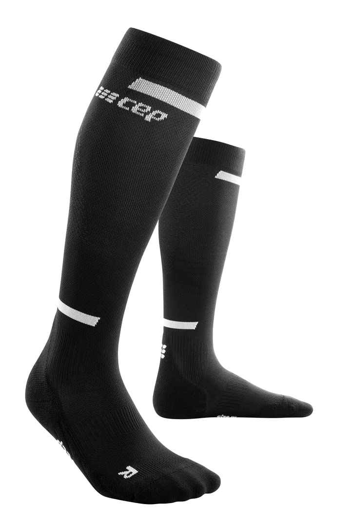 CEP Men's Tall Running Compression Socks 4.0 | Athletic Long Performance Socks, Black, Men, IV