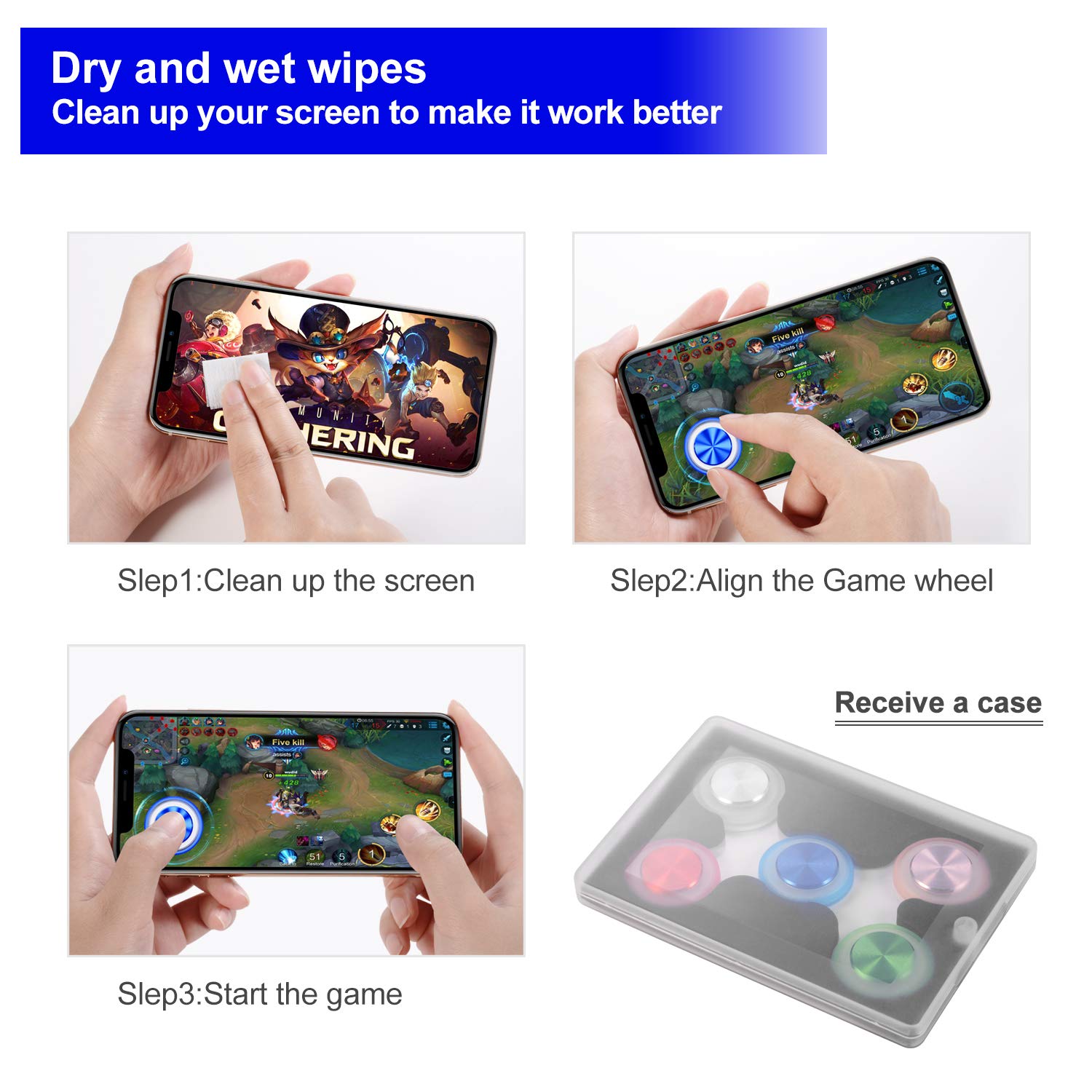 PEIPU Joystick for Mobile phone Gaming Controller Gift