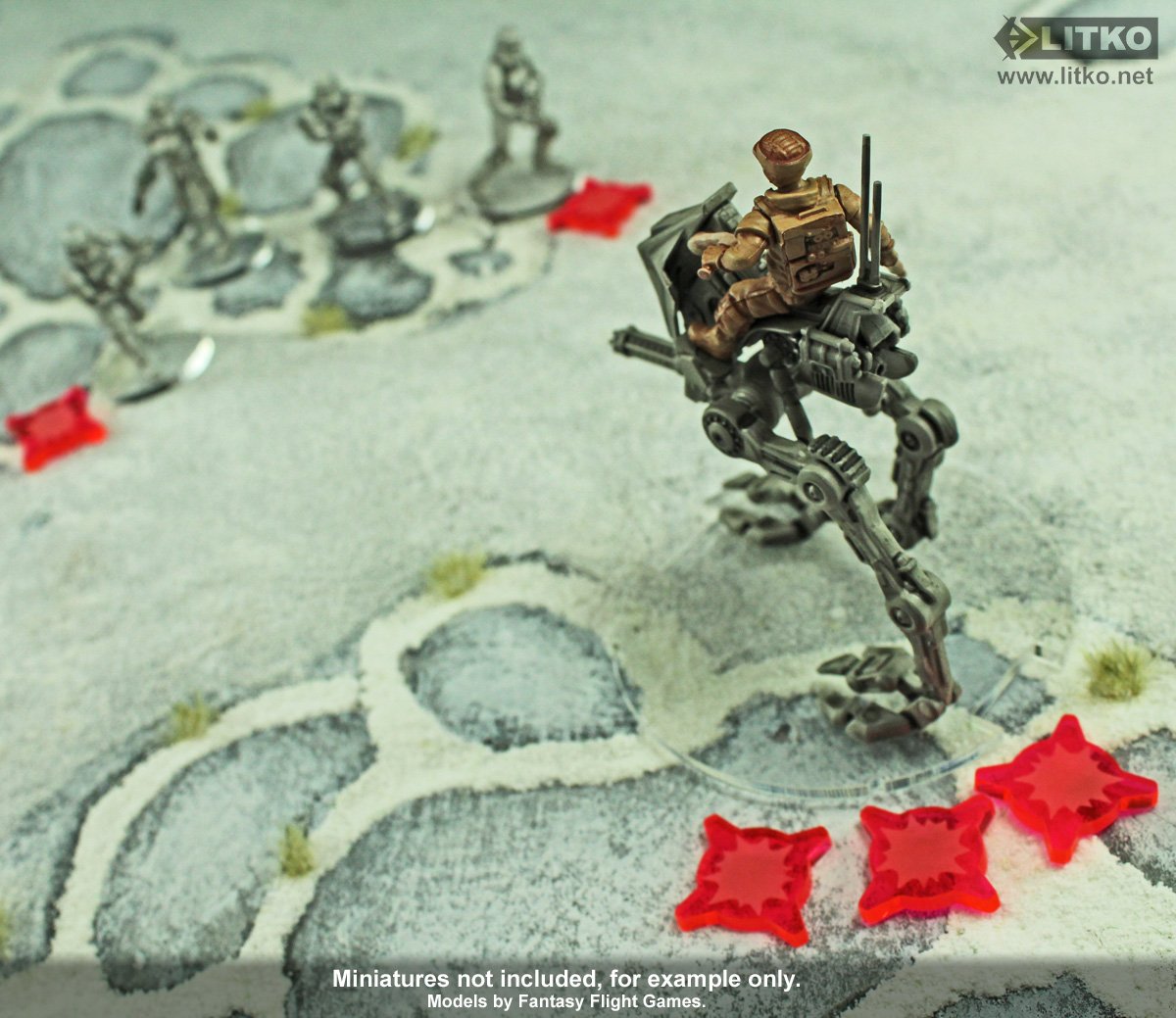 LITKO Game Token Upgrade Collection | Compatible with Star Wars: Legion | Panic | Suppression | Ion Damage | Aim | Dodge | Standby | (Combat & Vehicle Tokens)