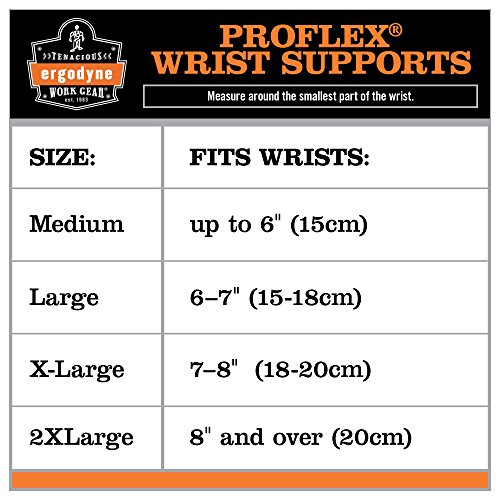 Ergodyne - 70204 ProFlex 4020 Right Wrist Support, Black, Medium