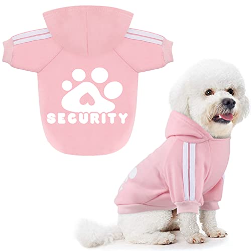 Otunrues Dog Sweater, Classic Dog Clothes Soft Warm Hoodies Sweatshirt Pet Dog Winter Clothes Small Medium Sweaters for Dogs Cats (Pink, L)