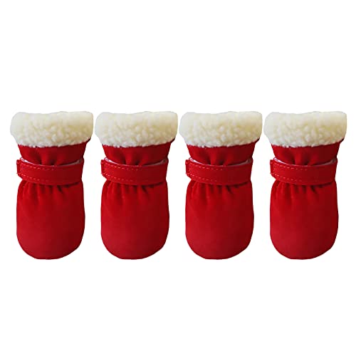 Dog Sweaters for Extra Large Dogs Female Warm Shoes Warm Boots Pet Plus Snow Shoes Velvet and Pet Soft-Soled Pet Clothes Small Dog Coats and Sweaters for Boys