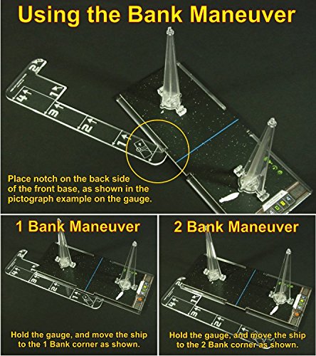 LITKO Space Fighter Huge Ship Universal Maneuver Gauge | Compatible with Star Wars: X-Wing (Fluorescent Green)