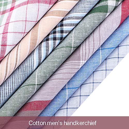 Boao 30 Pieces Men Handkerchief Soft Cotton Pocket Square Multicoloured Hankies for Party Wedding 16 x 16 Inches,15 Colors (Vivid Color)