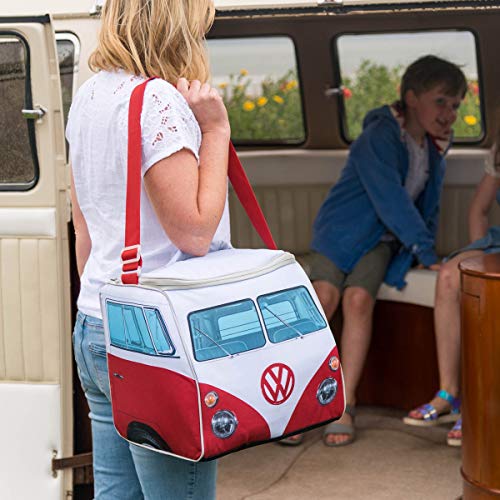 Board Masters Volkswagen Large Soft Sided Cooler Bag - Collapsible Insulated Picnic Lunch Bag with Adjustable Strap (30 Liter) - VW Bus Accessories
