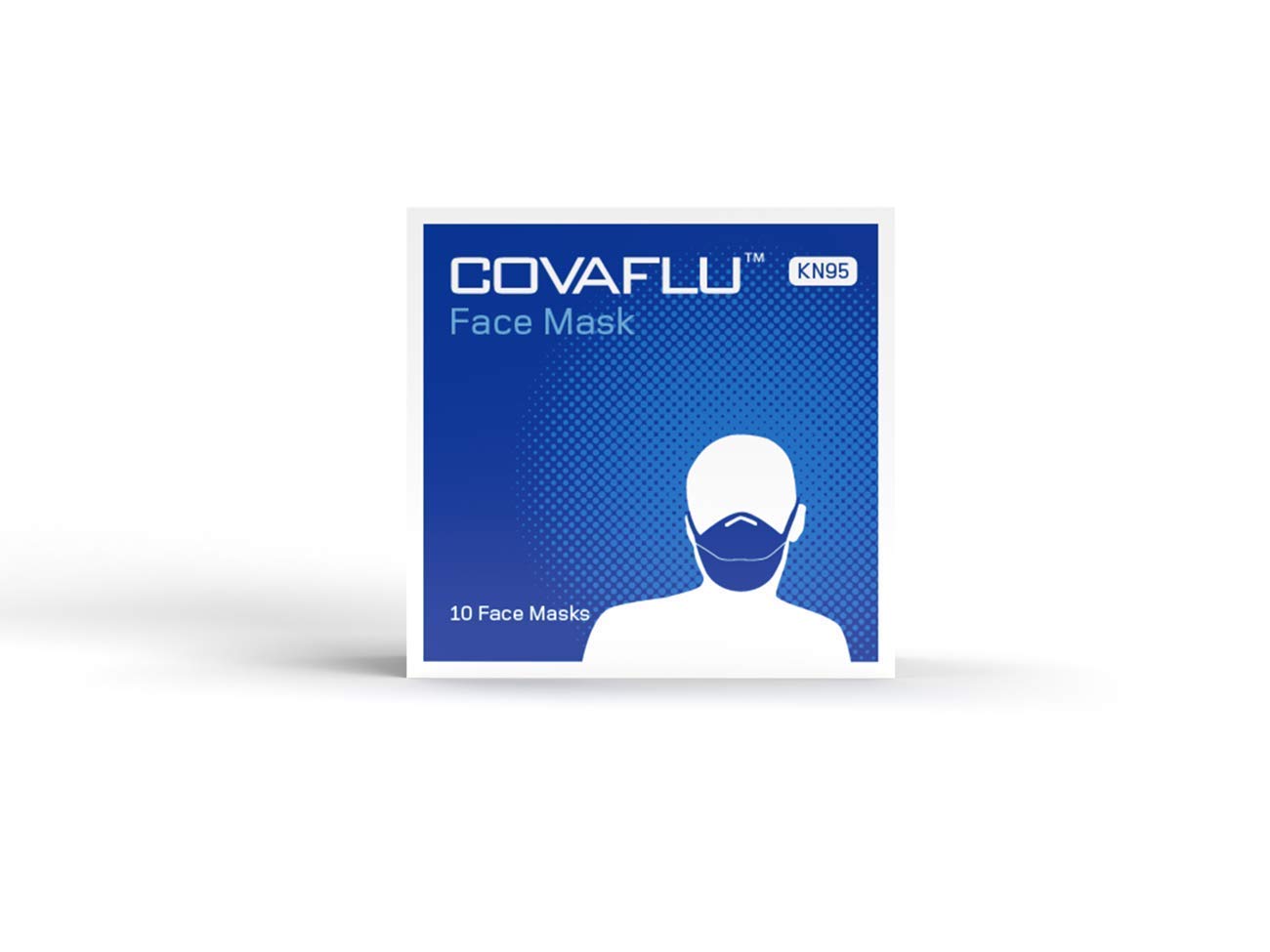 Covaflu KN95 Face Mask Pack of 10 Fold Flat Masks Comfortable Fit