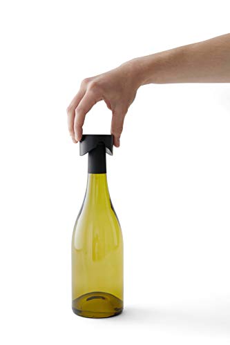 Rabbit Compact Electric Corkscrew Wine Bottle Opener, Black, 10.75 inches