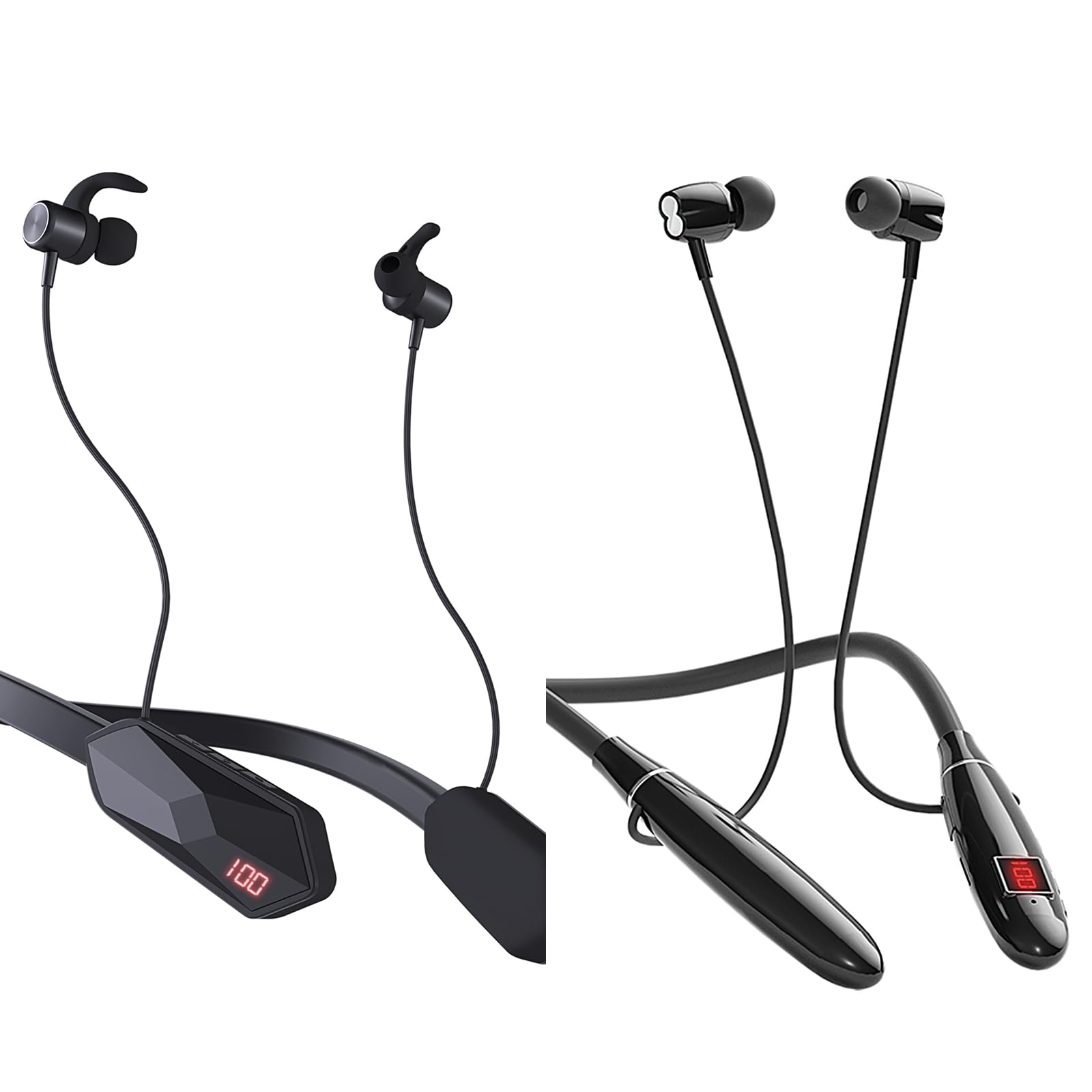 CCICITA Long Battery Life Neckband Bluetooth Headphones, X8 (150H Playtime) & X11 (63H Playtime)