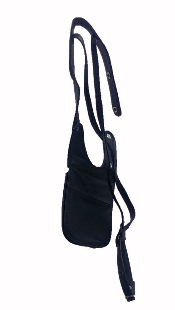 Sharpshooter Security Purse Money Belt Stash Sack Shoulder Holster Leather Passport Wallet