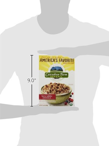 Cascadian Farm Organic Granola Cereal, Berry Cobbler, 13.5 Ounce (Pack of 6)