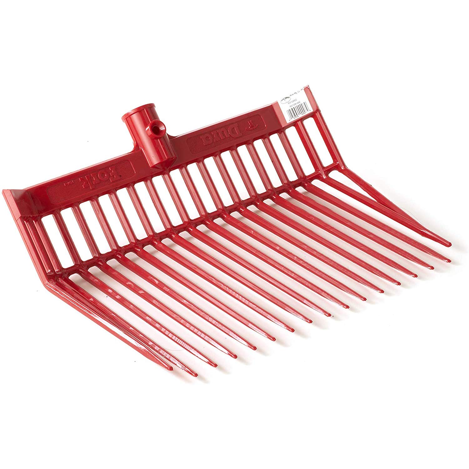 Little Giant DuraFork Polycarbonate Attachable Pitchfork Replacement Head with Angled Tines, Red (2 Pack)
