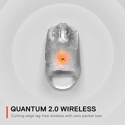 SteelSeries Prime Mini Wireless FPS Gaming Mouse – 100 Hour Battery – USB-C – 18,000 CPI TrueMove Air Optical Sensor – 5 Programmable Buttons – Magnetic Optical Switches – Mini Form Factor (Renewed)