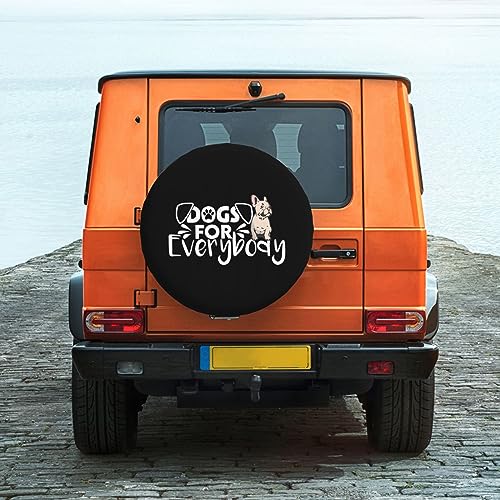Dogs for Everybody,Funny Tire Cover Universal Fit Spare Tire Protector for Truck, SUV, Trailer, Camper, Rv