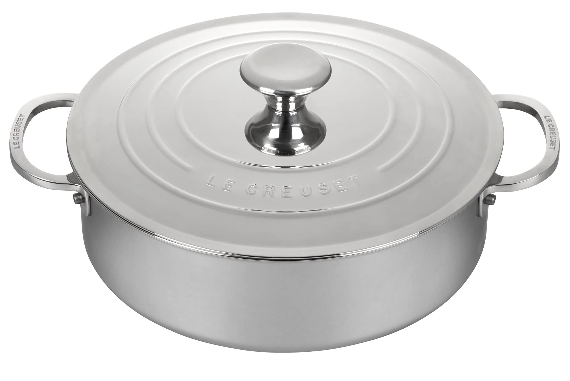 Le Creuset Tri-Ply Stainless Steel Rondeau Pan, 4.5 Quart