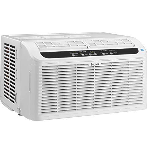 Haier 6,200 BTU Ultra Quiet Window Air Conditioner for Small Rooms and Bedrooms, Control Using Remote, 6K Window AC Unit, Easy Install with Included Kit, White, Energy Star