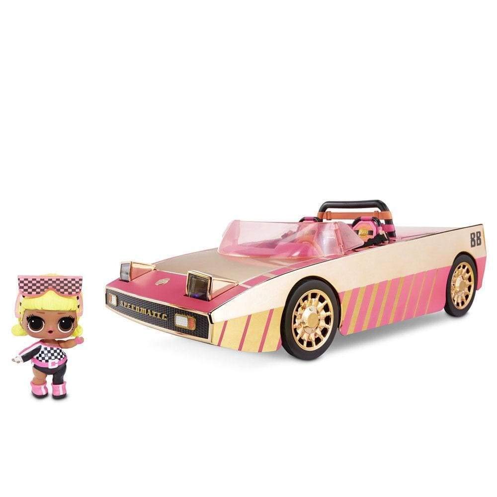 LOL Surprise Car Pool Coupe with Exclusive Doll, and Dance Floor - Toy Car Playset with Black Light Headlight and Play Set Accessories - Great Birthday Gift for Kids Ages 6-8 Years