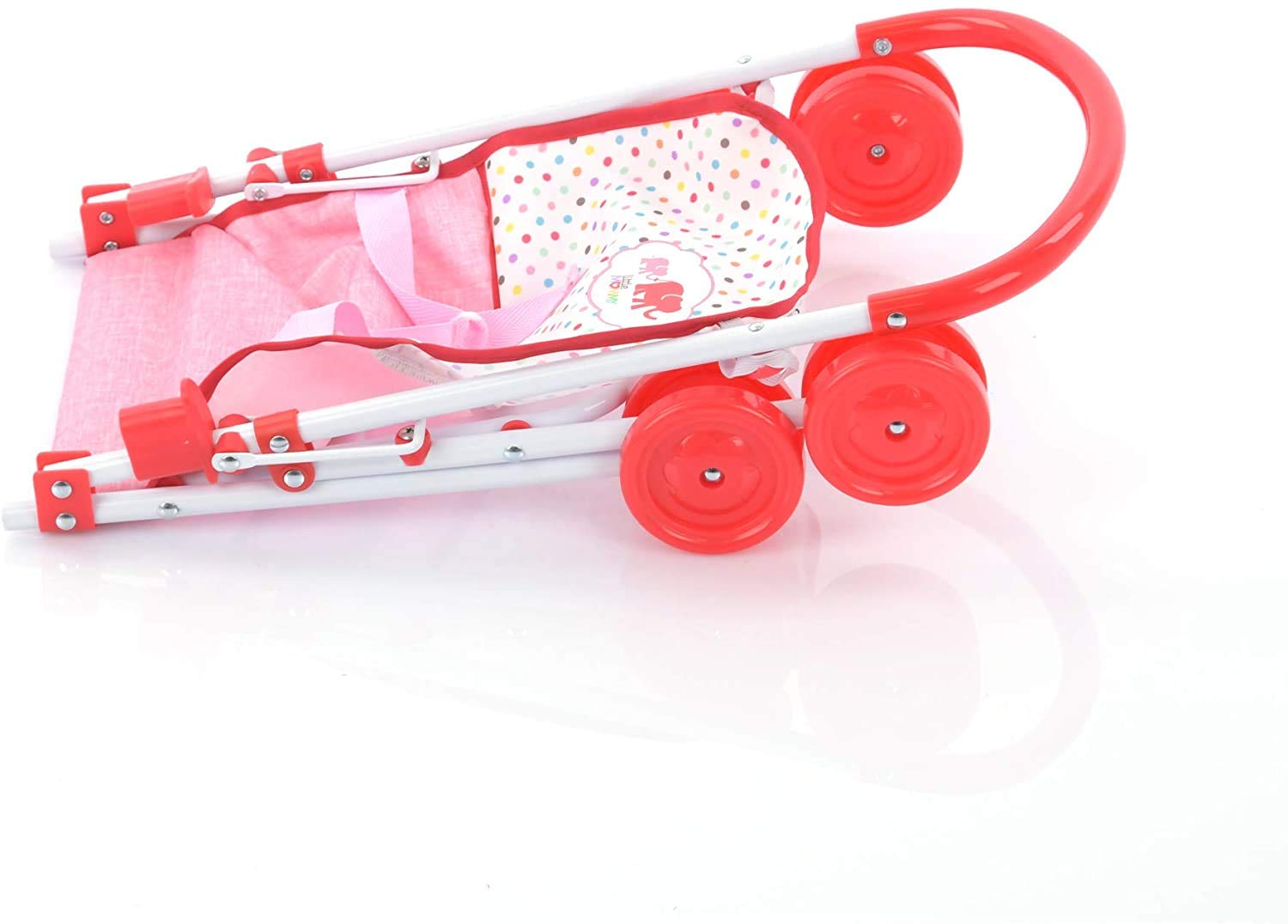 Little Mommy Doll Travel Stroller (D82489), One Hand Push for Adventure Filled Strolls - Seat Belt to keep Baby Doll / Stuffed Animal Safe, Foldable - Fits Dolls up to 21", Age 3+ [Amazon Exclusive]