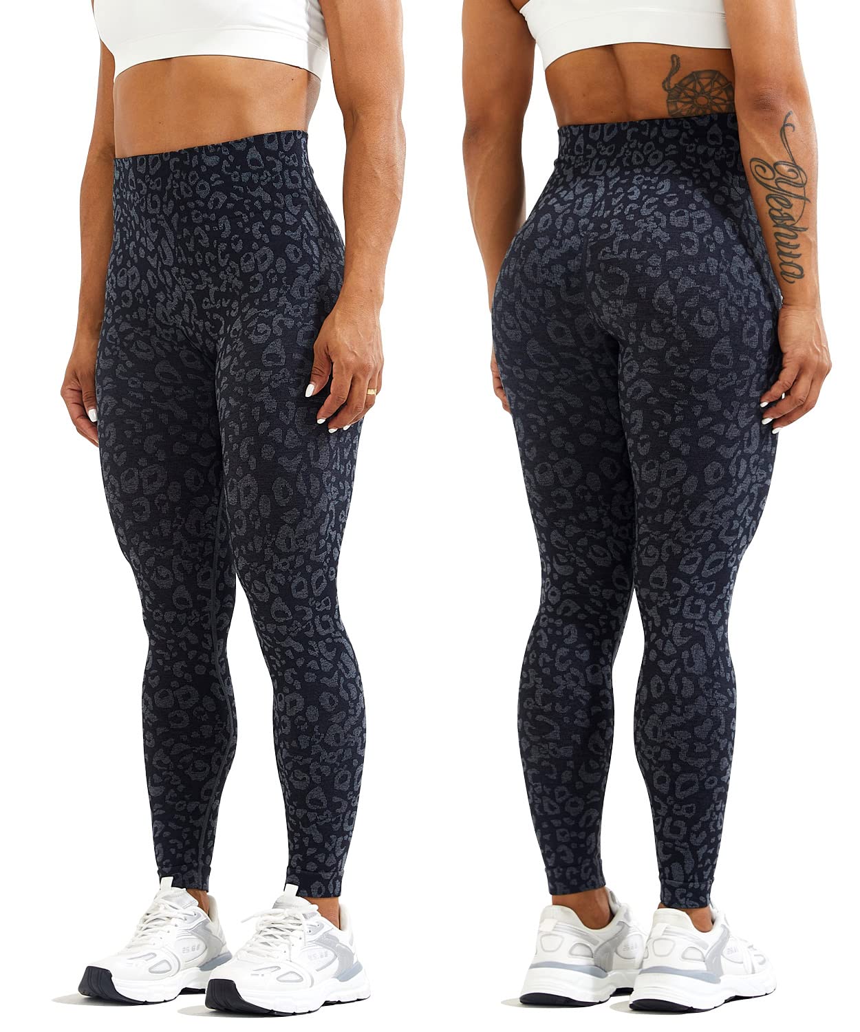 CFR High Waist Scrunch Butt Leggings for Women Workout Seamless Ruched Booty Yoga Pants Dot Contouring Grey XL