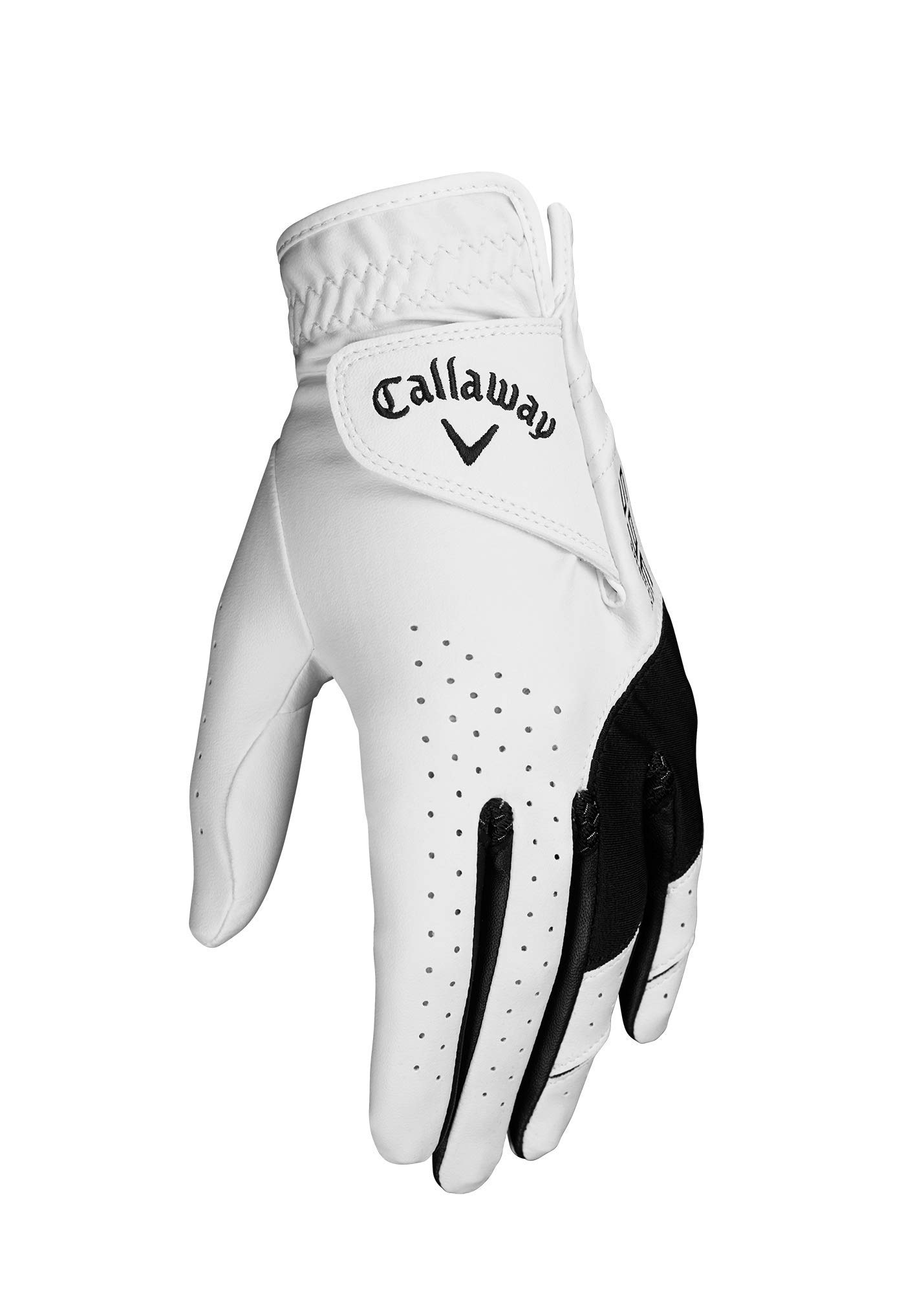 Callaway Golf Weather Spann Glove (Worn on Right Hand, Ladies 2019, Small, White)