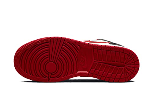 Jordan Boy's Air Jordan 1 Low (Big Kid) White/Gym Red/Black 4.5 Big Kid M