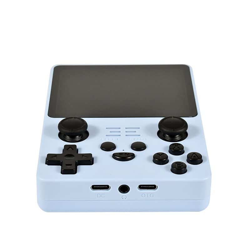DELEA Powkiddy RGB20S Handheld Game Console, 3.5 Inch Screen Retro Arcade Built-in 20,000 Classic Games (Blue)