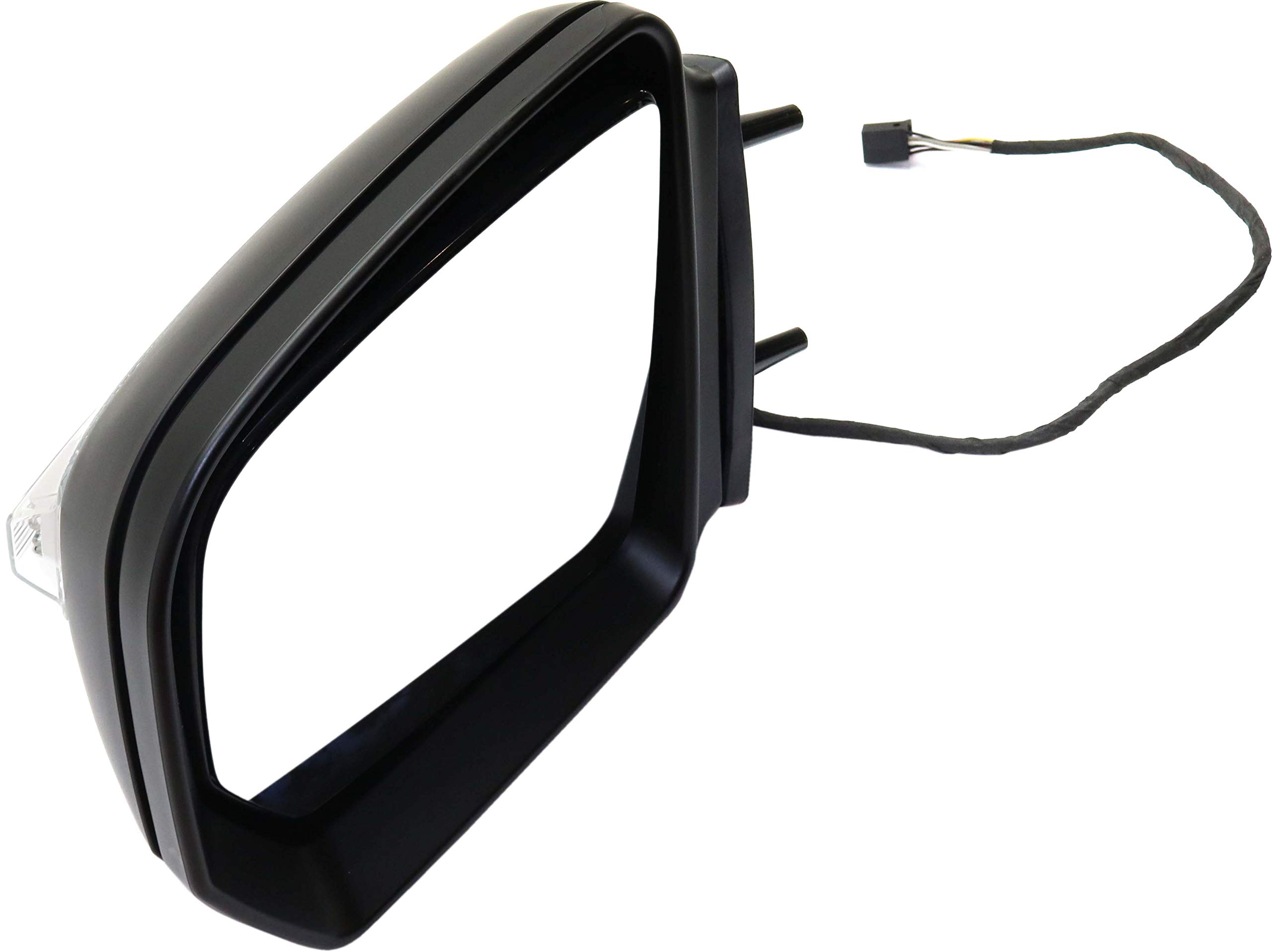 Kool Vue Driver Side Power Heated Mirror for Mercedes Benz ML350 GL450 GL550 ML550 ML63 AMG 2009-2010 Manual Fold With Signal Light & Puddle Lamp; Without Memory Paintable