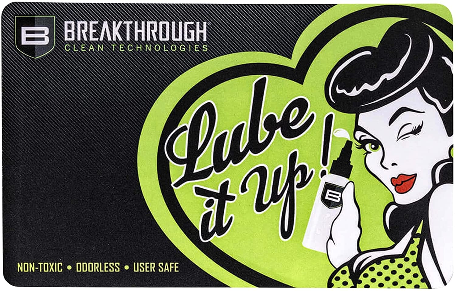 Breakthrough Clean Neoprene Rubber Gun Cleaning Mat with Polyester Top- Pistol/Handgun - Gun Accessories for Men and Women
