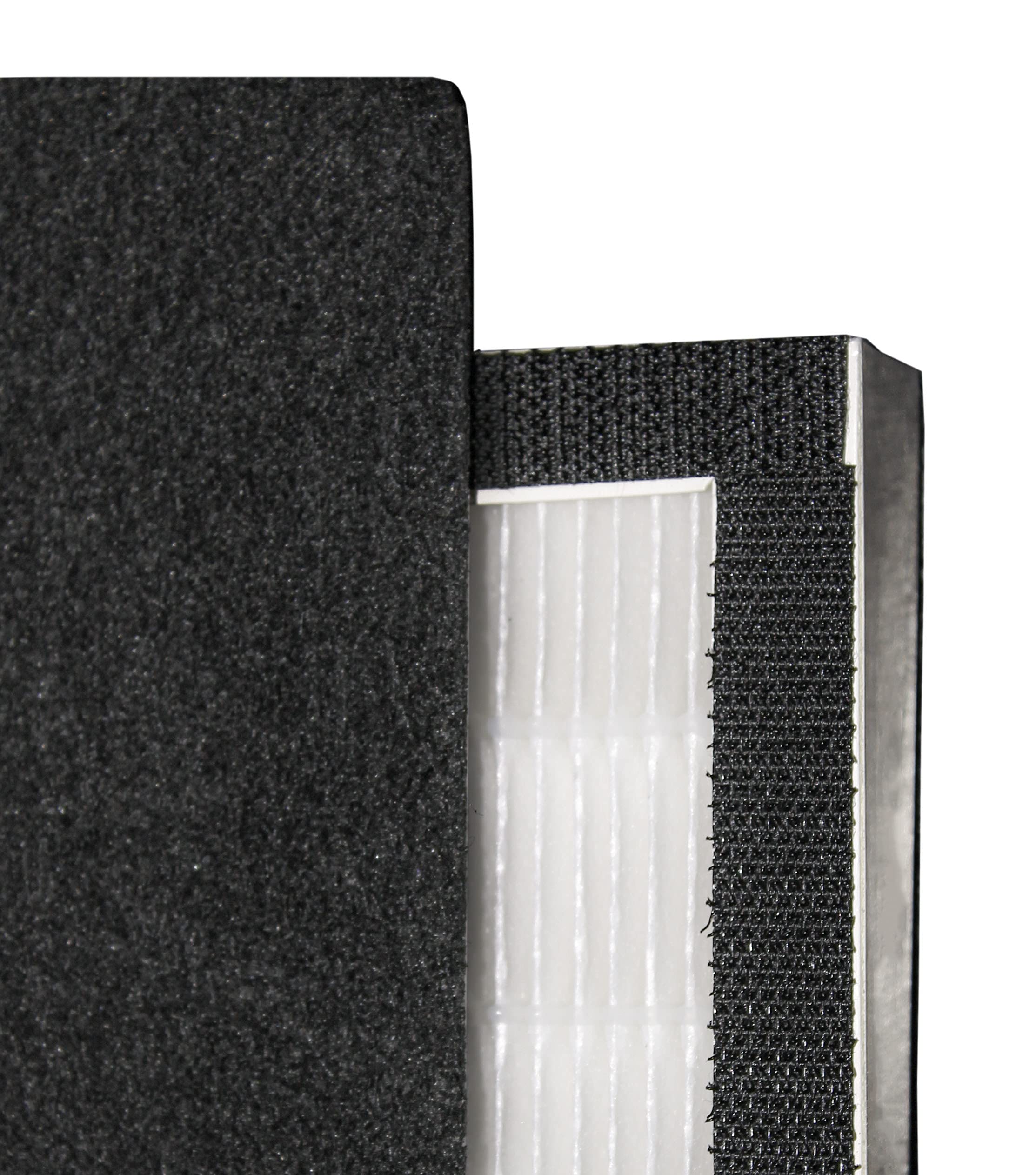 LifeSupplyUSA 1 HEPA Filter + 2 Odor Pre-Filters Compatible with Oreck OptiMax Medium Room Air Purifier AIR95