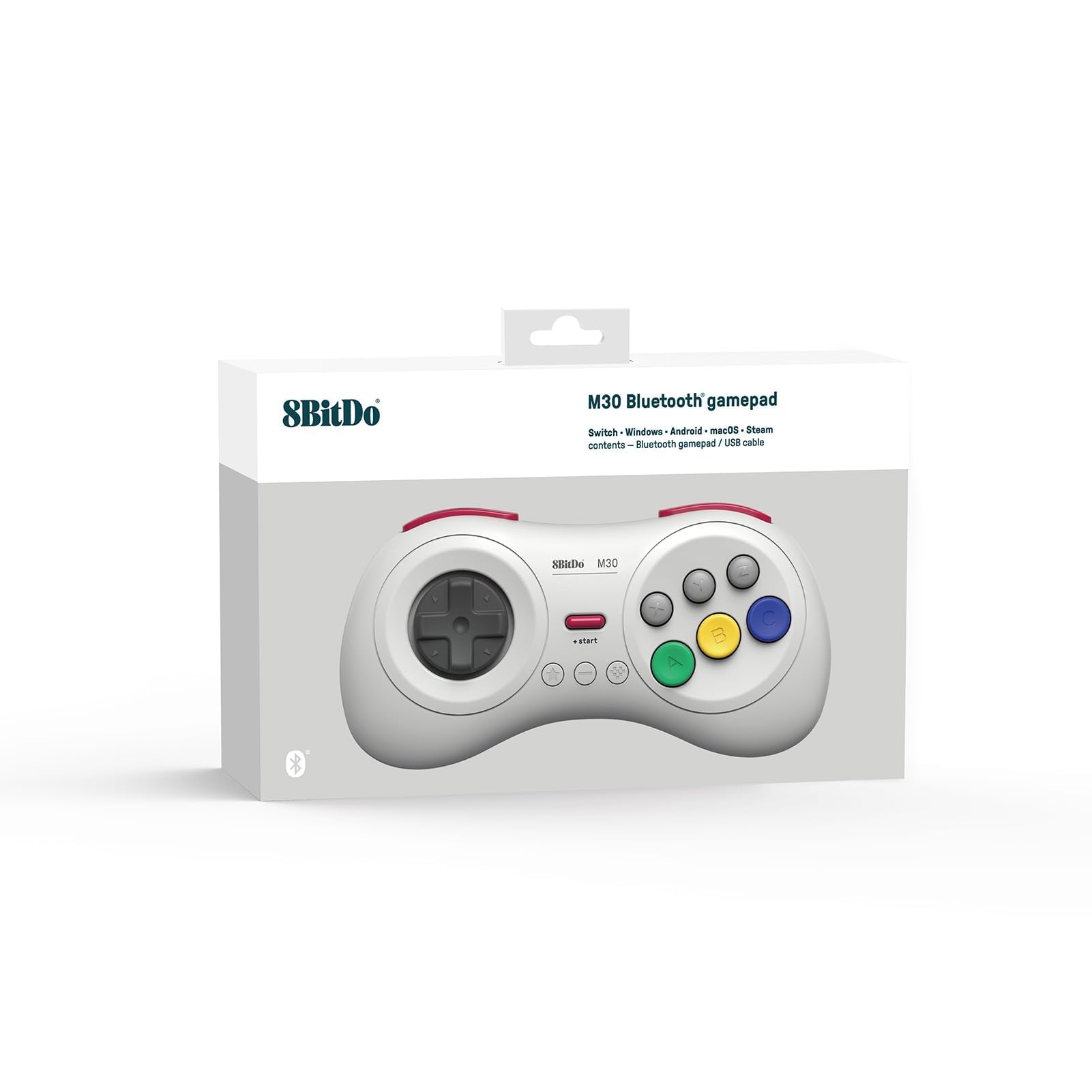 Nargos 8Bitdo M30 Bluetooth Gamepad Controller for The Original Sega Genesis and Sega Mega Drive-(Bluetooth Version)