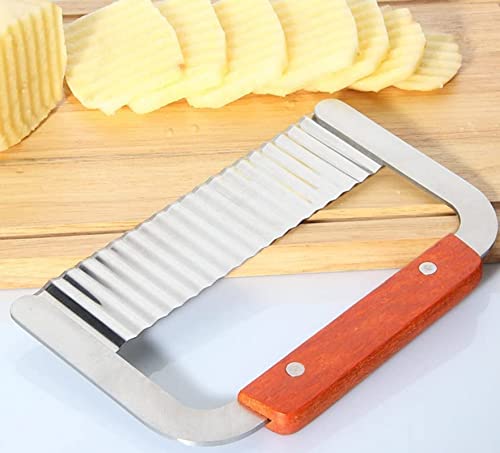 DD-life Pack of 2 Stainless Steel Wavy & Straight Soap Mold Loaf ,soap cutter Garnish Potato Vegetable Cake Cutter Cutting Tool