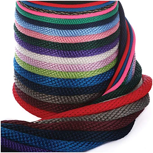 Ravenox Solid Braid Utility Rope | (Navy Blue)(1/2 inch x 25 feet) | Made in The USA | All Purpose Solid Braid Cord for Crafts, Sports, Landscaping, Horse Tack, Pets & DƩcor | Multiple Colors & Sizes