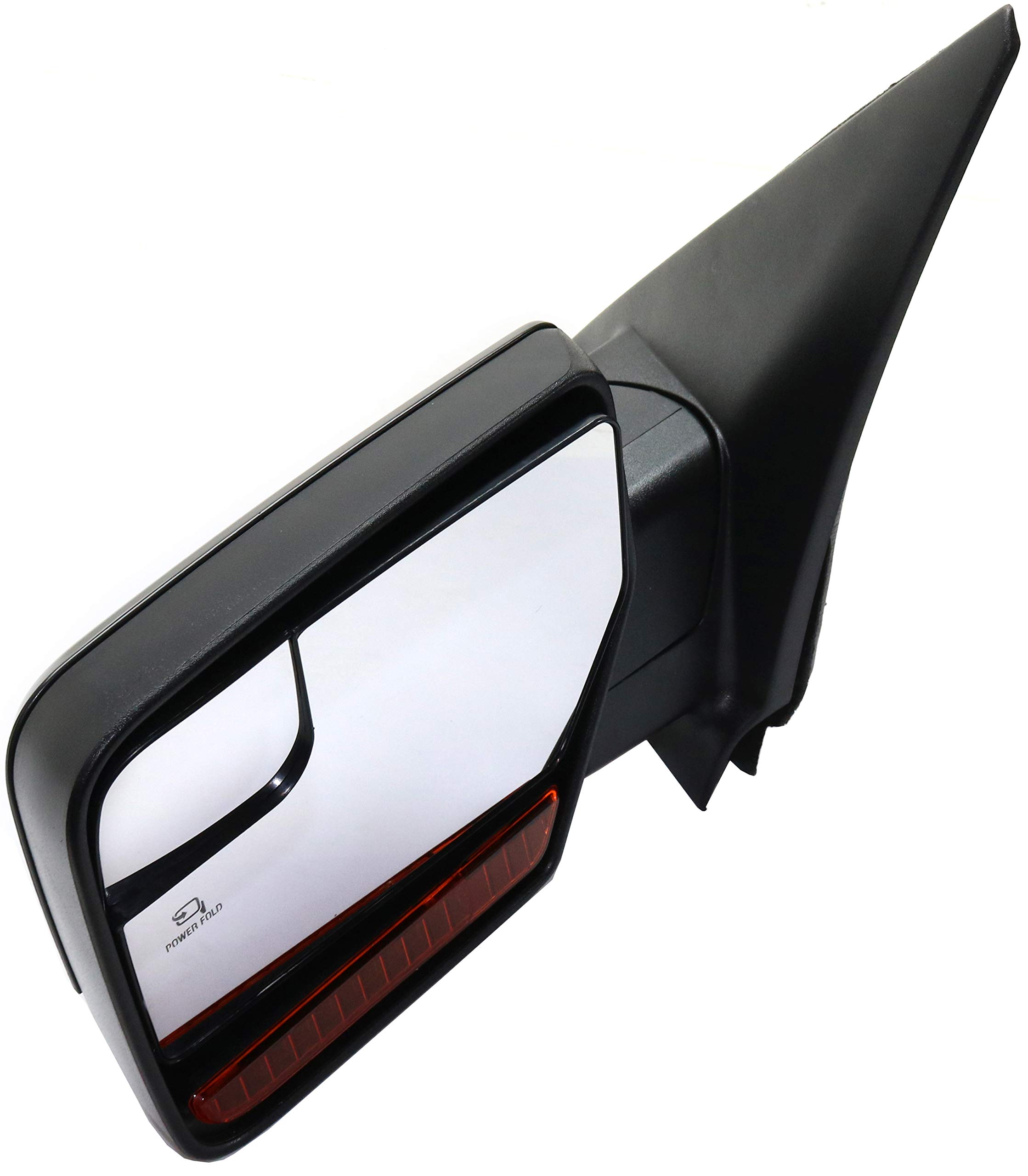 Kool Vue Driver Side Power Heated Mirror for Ford Expedition Lincoln Navigator 2012-2014 Power Fold With Signal Light, Memory & Puddle Lamp Paintable