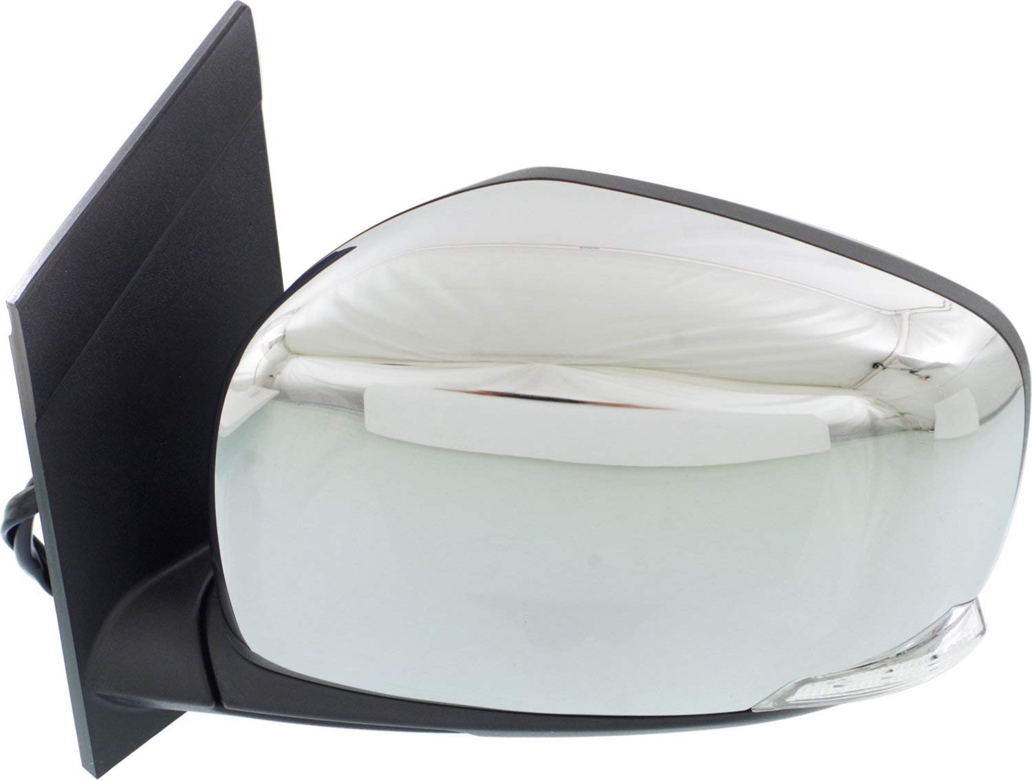 Kool Vue Driver Side Power Heated Mirror for Chrysler Town & Country Dodge Grand Caravan 2008-2010 With Signal Light; Without Memory Chrome