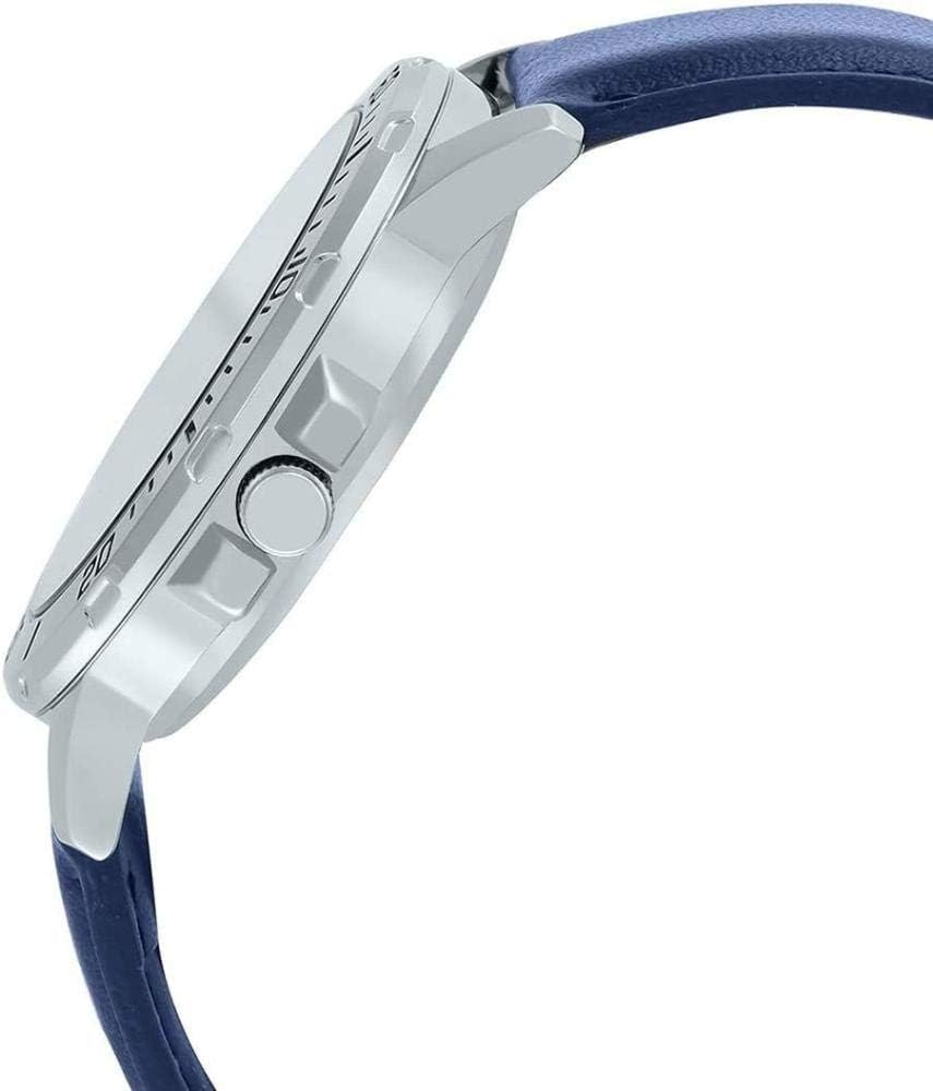Casio MTP-VD01L-2BV Men's Enticer Blue Leather Band Blue Dial Casual Analog Sporty Watch