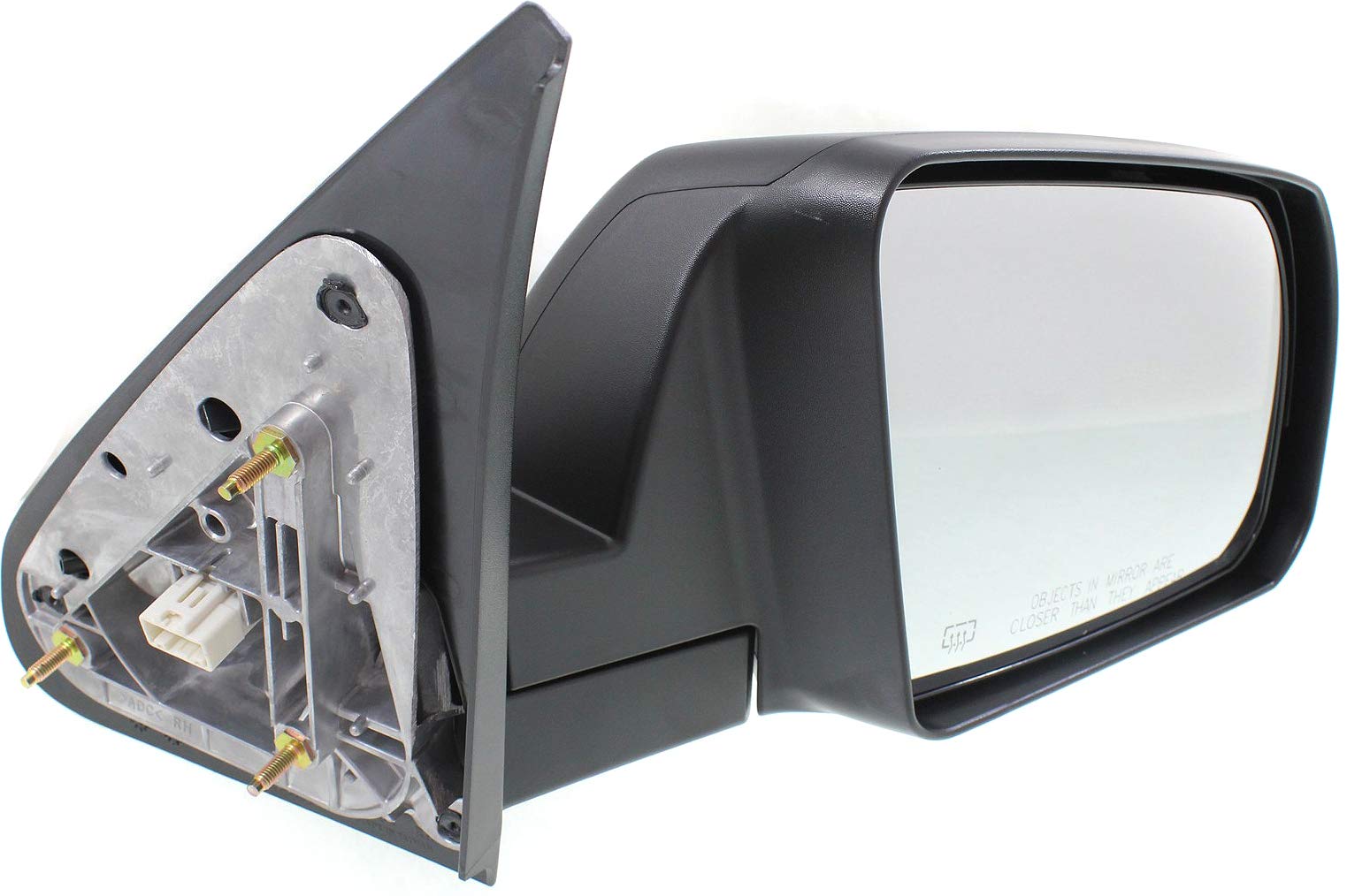 Kool Vue Passenger Side Power Heated Mirror for Toyota Tundra 2014-2021 Without Blind Spot Monitor Textured With Cold Climate Specification