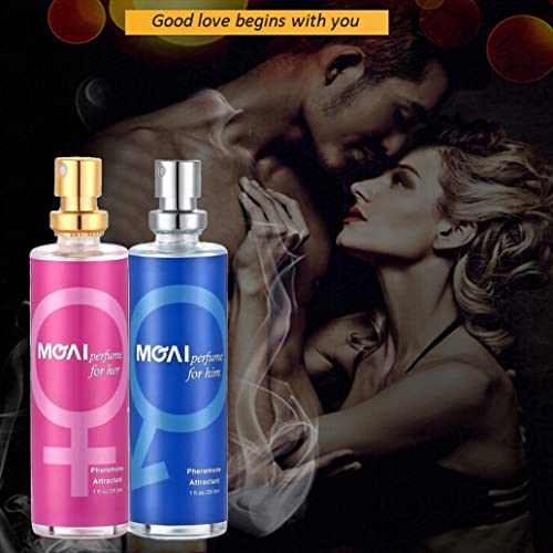 Racsoh Pheromone Perfume for Men & Women - Attraction Cologne, Unisex Love Potion Fragrance, Enhance Seduction & Intimacy. Irresistible Pheromone Spray - Romantic Pheromone Sensual Attractant (Men)