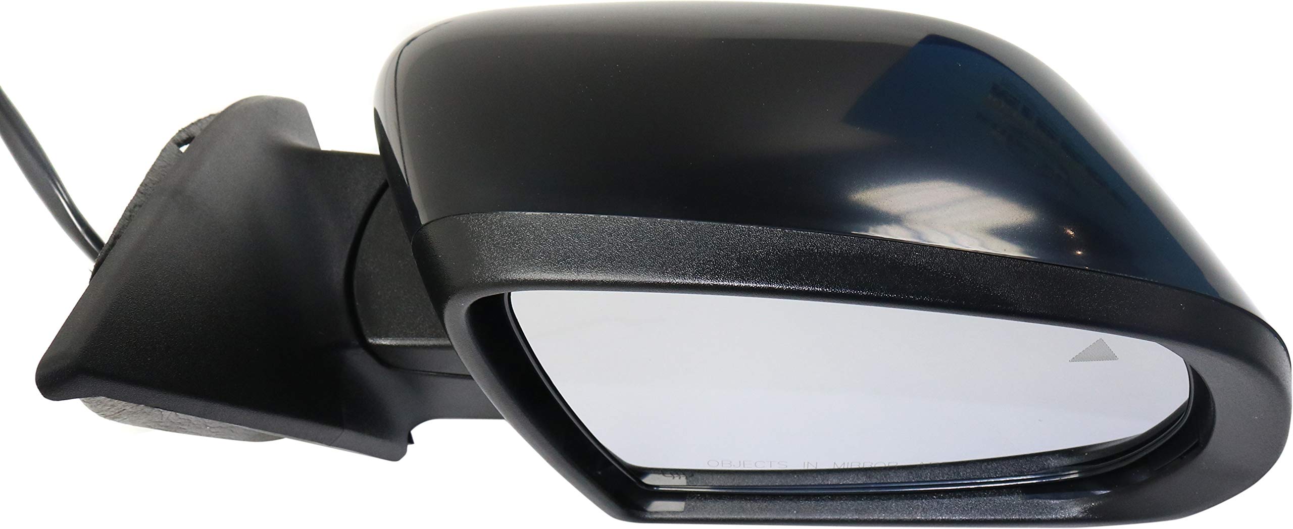 Kool Vue Passenger Side Power Heated Mirror for Jeep Cherokee 2014-2018 Manual Fold With Signal Light, Blind Spot Monitor, Memory & Puddle Lamp; Without Auto-Dimming Paintable
